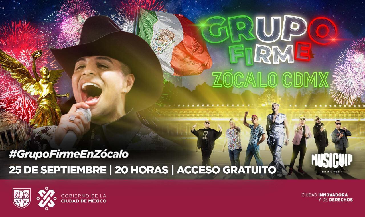 Grupo Firme cantará gratis en el Zócalo de la CDMX el 25 de septiembre ...